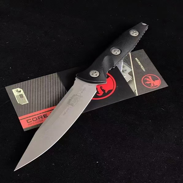 Microtech Socom Alpha Knife Fixed Blade 5.31" Stonewashed Clip Point ...
