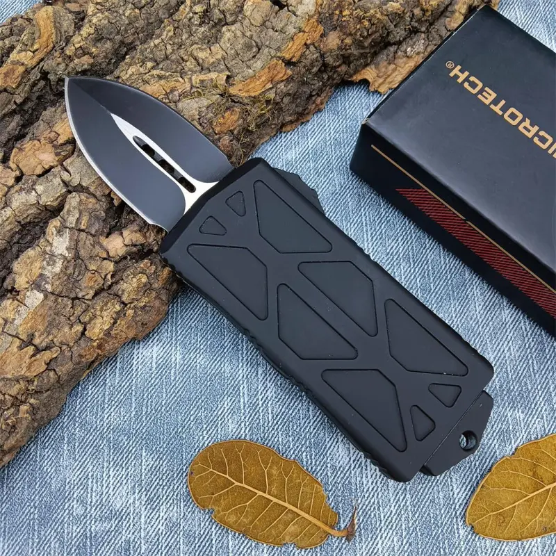 Microtech Mini Knives Exocet Money Clip OTF AUTO Knife 1.96" 440 Blade ...