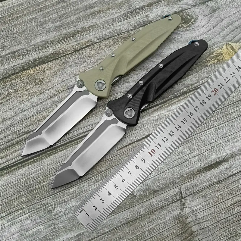 Microtech Delta Force Knife 3.86" D2 Folding Blade, G10 Handles