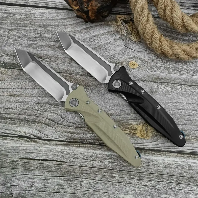 Microtech Delta Force Knife 3.86" D2 Folding Blade, G10 Handles