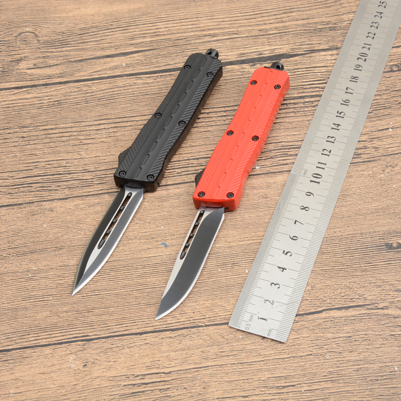 Microtech Mini Troodon Knifes AUTO OTF Knife 2.76" 440 Double Edge ...