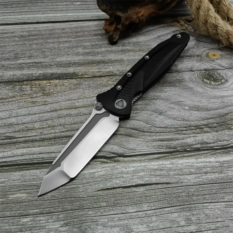 Microtech Delta Force Knife 3.86" D2 Folding Blade, G10 Handles