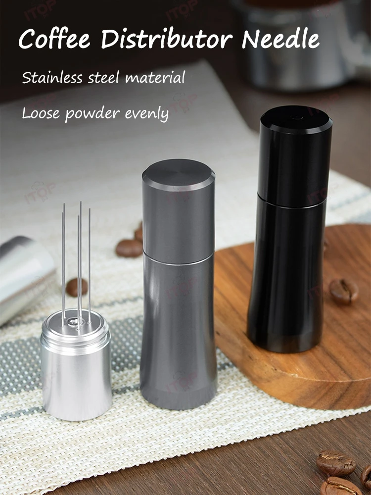 Coffee Cloth Powder Needle Black Stainless Steel Coffee Powder ...