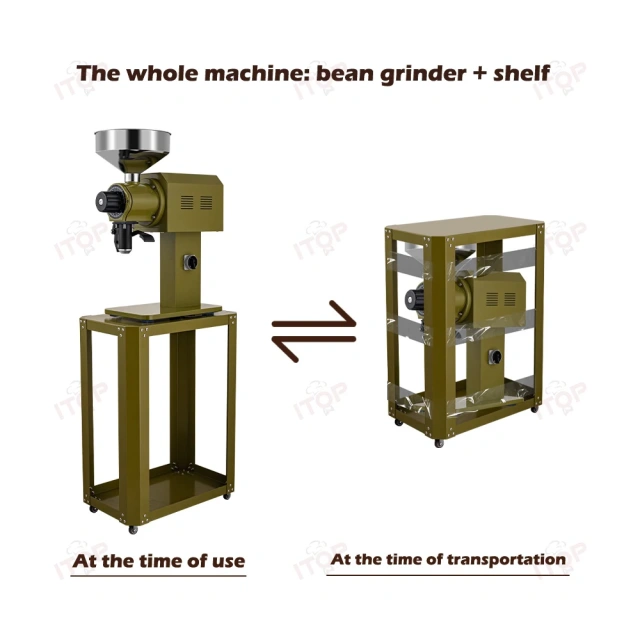 IT-ICG30 Customized Color Industrial 98mm Flat Burr Electric Coffee Bean Grinder