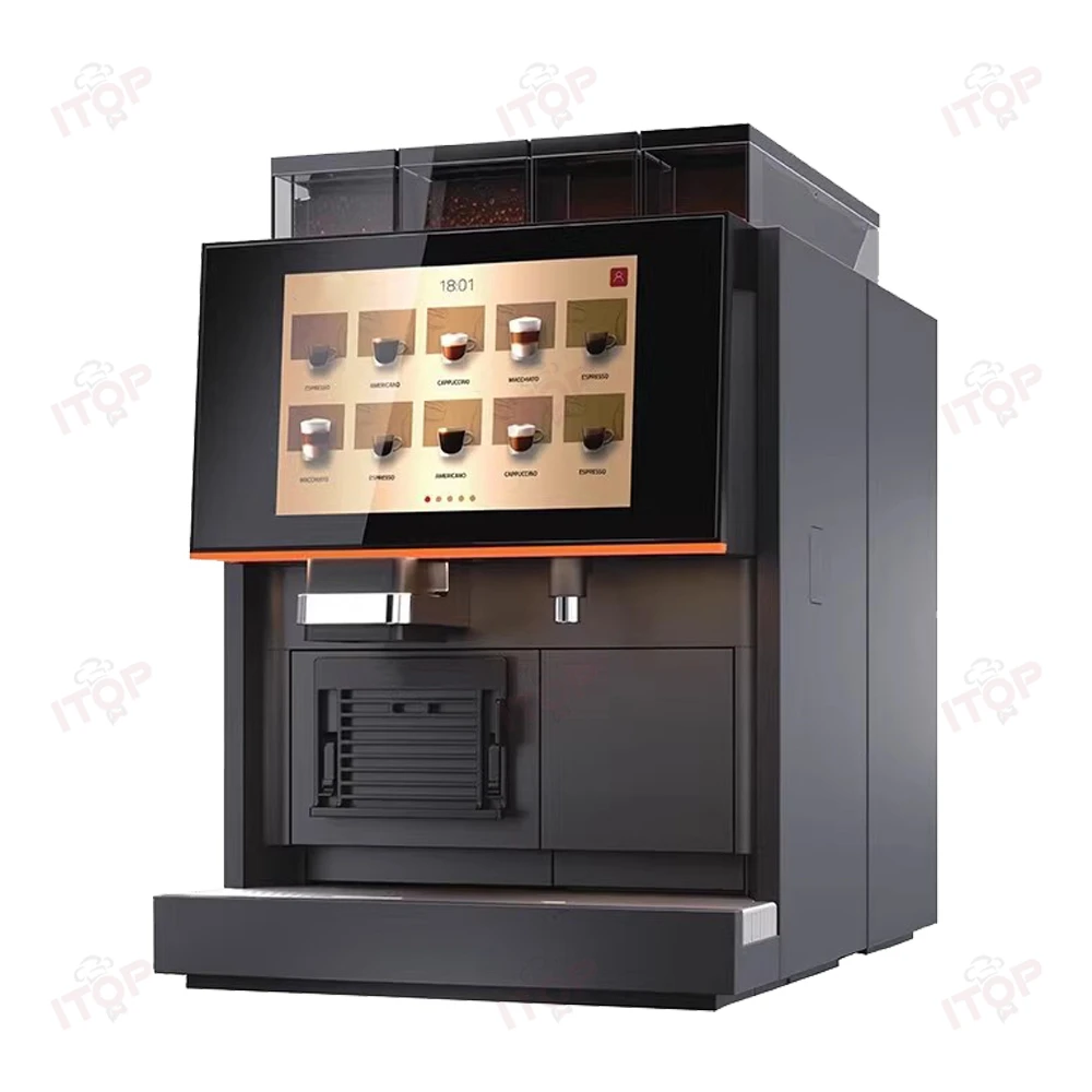 IT-ATC-K46 Touch Screen Fully Automatic Bean To Cup 9 bar Espresso ...