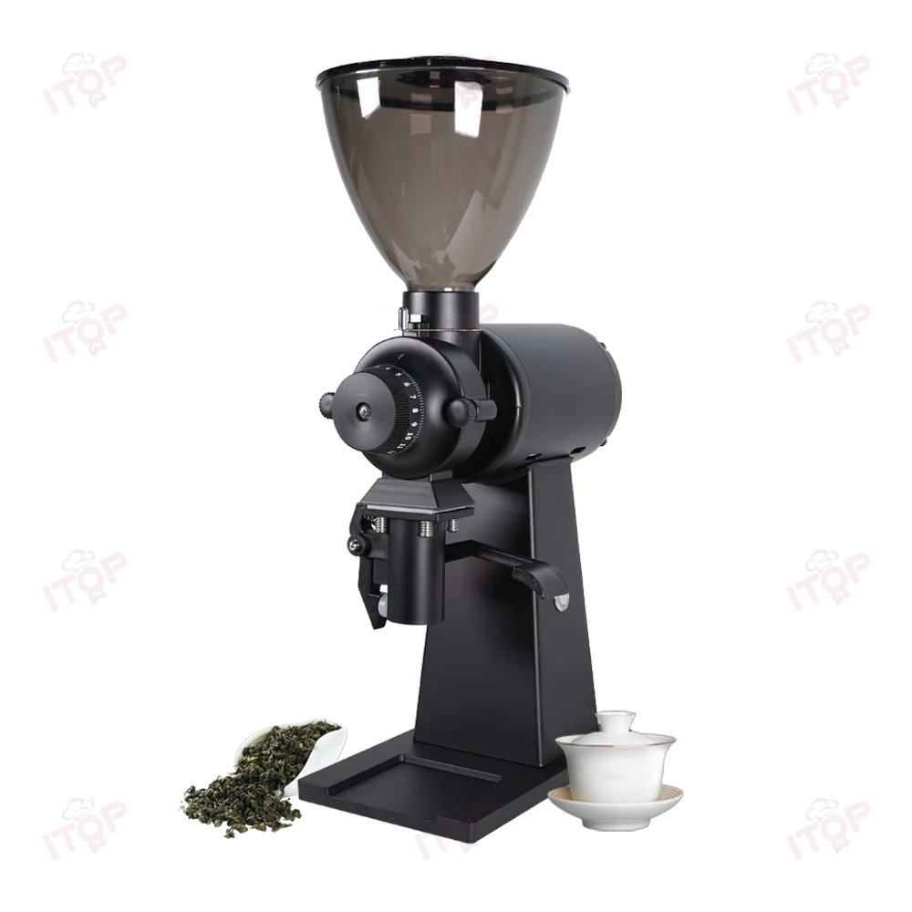 IT-CTG-2S 90mm Burr Commercial Grade Coffee Bean Grinder Electric Tea ...