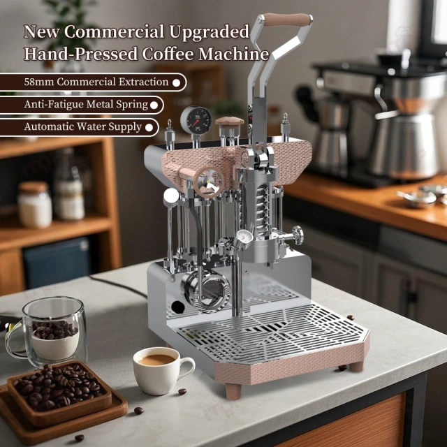 Alm Kopi ZXS-Espresso-6P New Commercial Espresso Machine Upgraded Dual ...