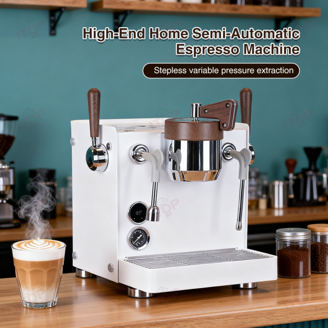 Professional Italian Semi-automatic Espresso Coffee Maker Expresso Brewer Home and Commercial ...