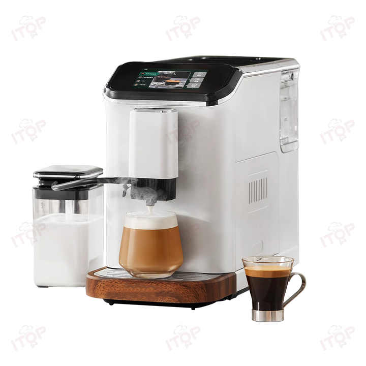 All-in-one Automatic Coffee Maker With Built in Grinder and Milk Tank ...