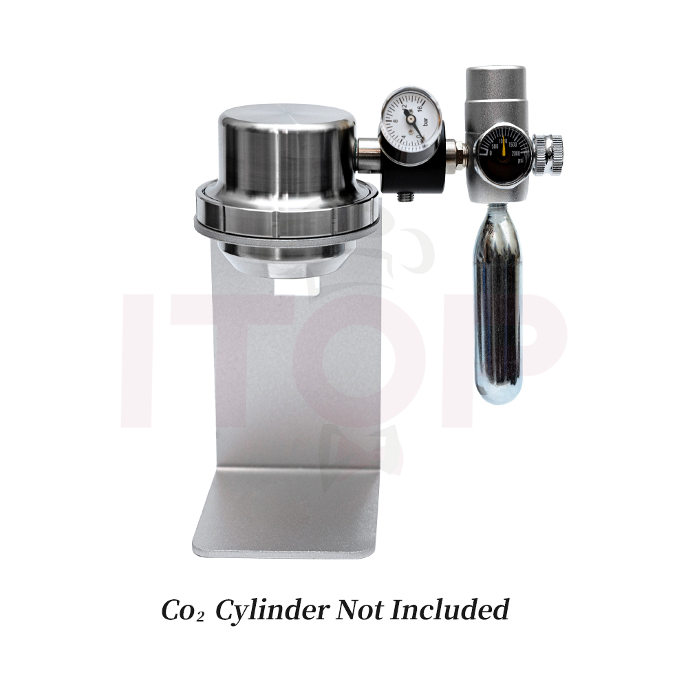 304 Stainless Steel Air Pressure Bin Portable Pneumatic Coffee Maker Home Hand 16 Bar Coffee ...