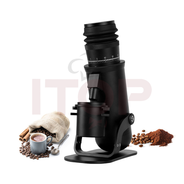High Speed Coffee Bean Grinder 48mm Conical Wheel Burr Electric Coffee ...