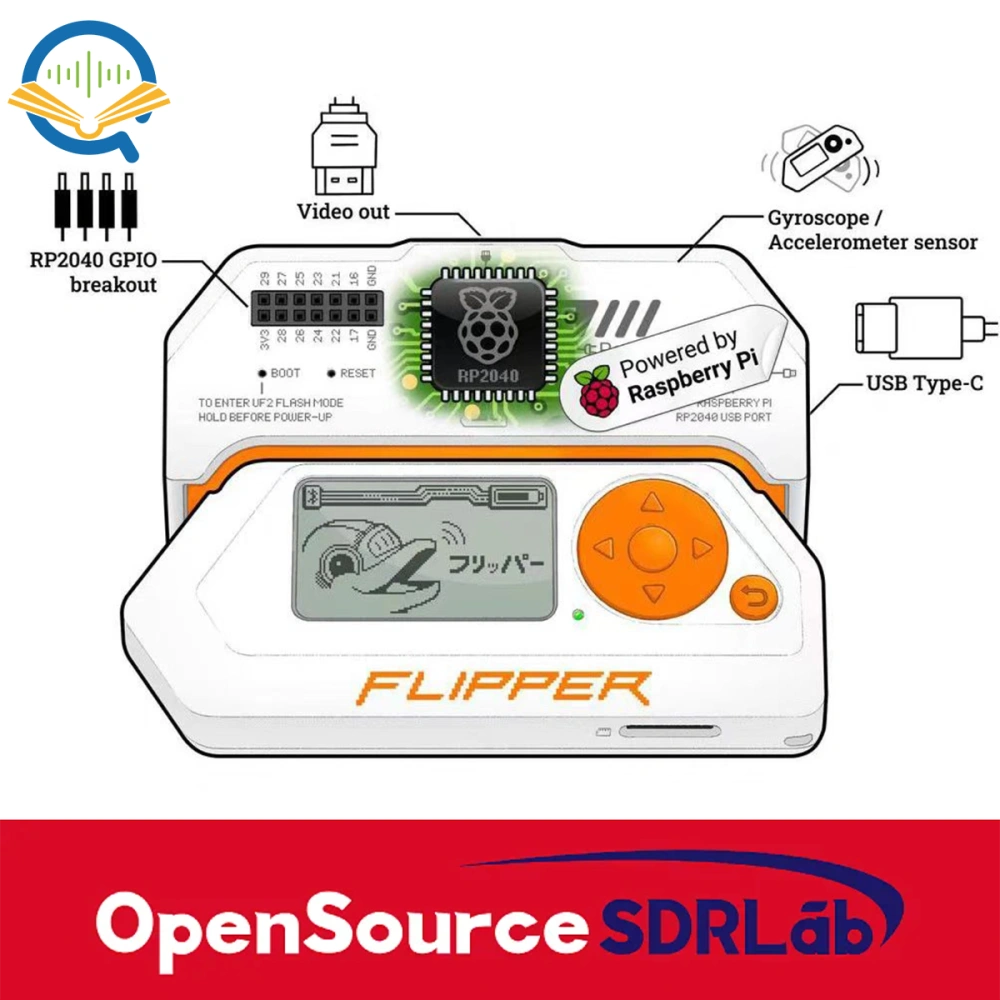 OpenSourceSDRLab Flipper Zero Multi-tool Device for Geeks
