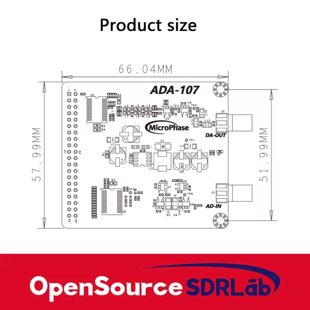 FPGA development board with high-speed AD DA module ADA107