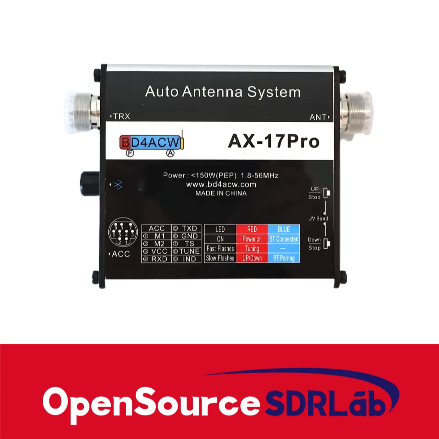 OpenSourceSDRLab AX-17 Pro Short Wave Antenna Automatic Controller ATAS ...