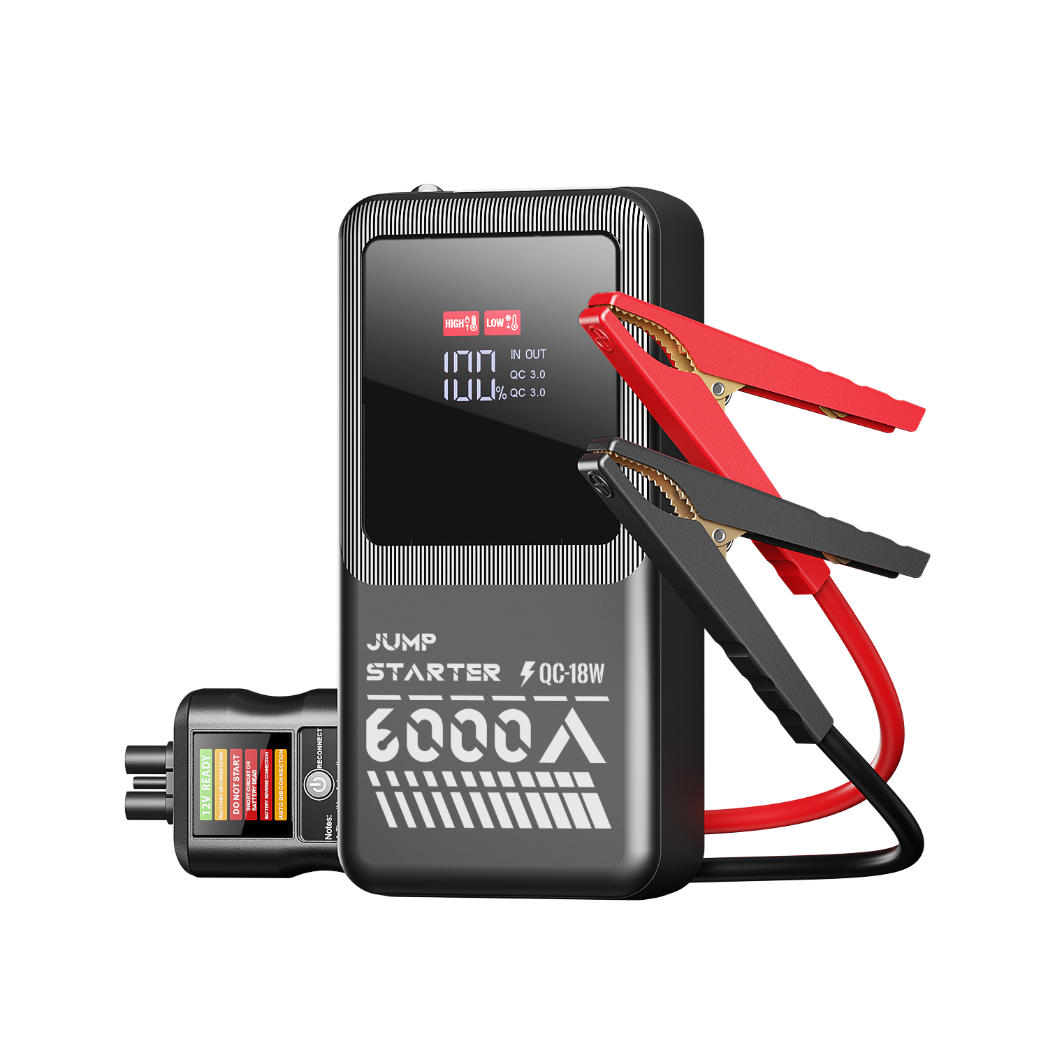 Super Capacitor Car Jump Starter LED Light 12v Portable Lithium Car ...