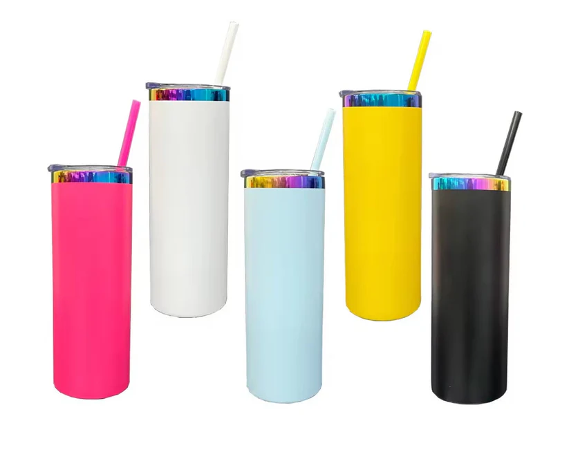 20OZ Rainbow Sated Powder Coated Mug