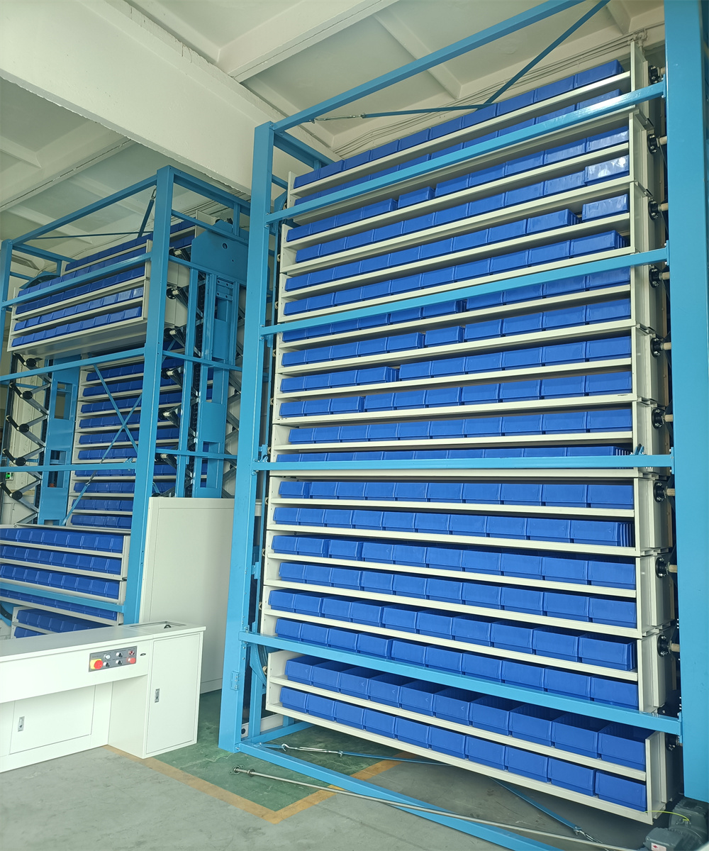 Vertical carousel storage system for filing storage cabinet