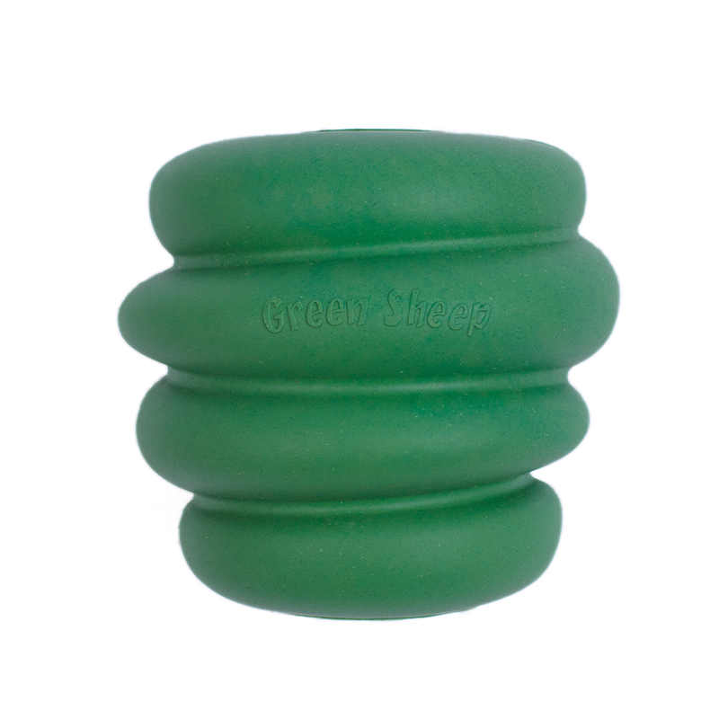 Natural Rubber Ball - Green S - Eco-Friendly Soft Rubber Dog Toy for ...