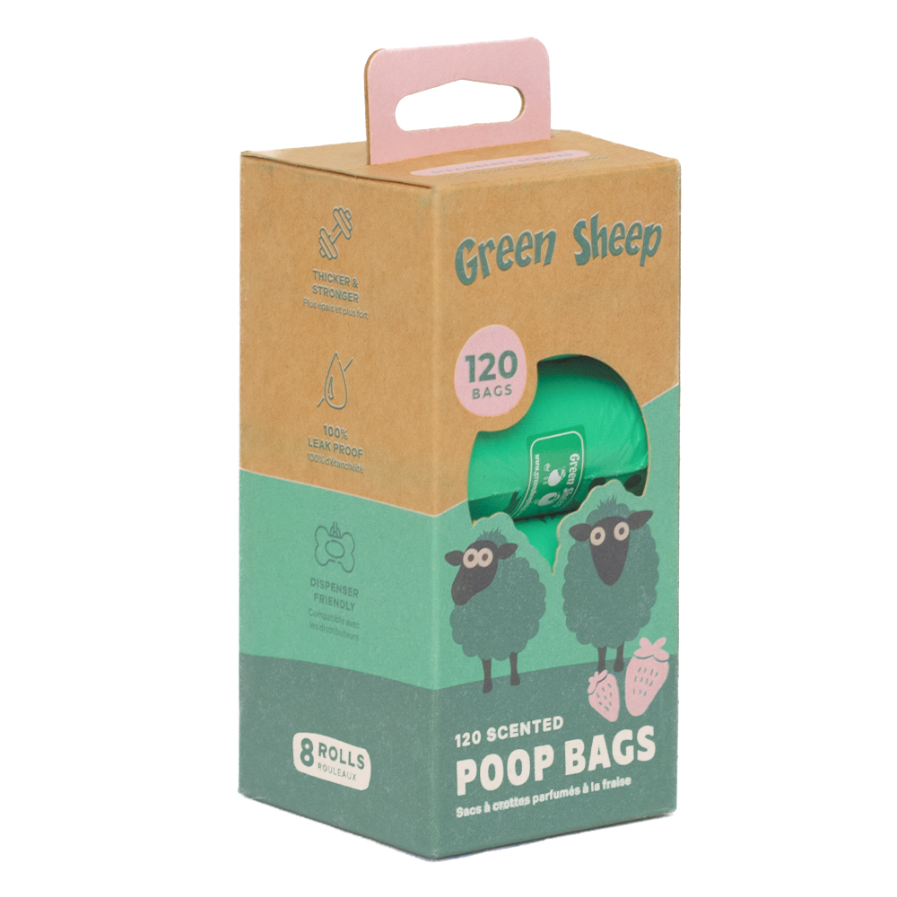 Poop Bag Rolls - 120pk (Strawberry Scented)