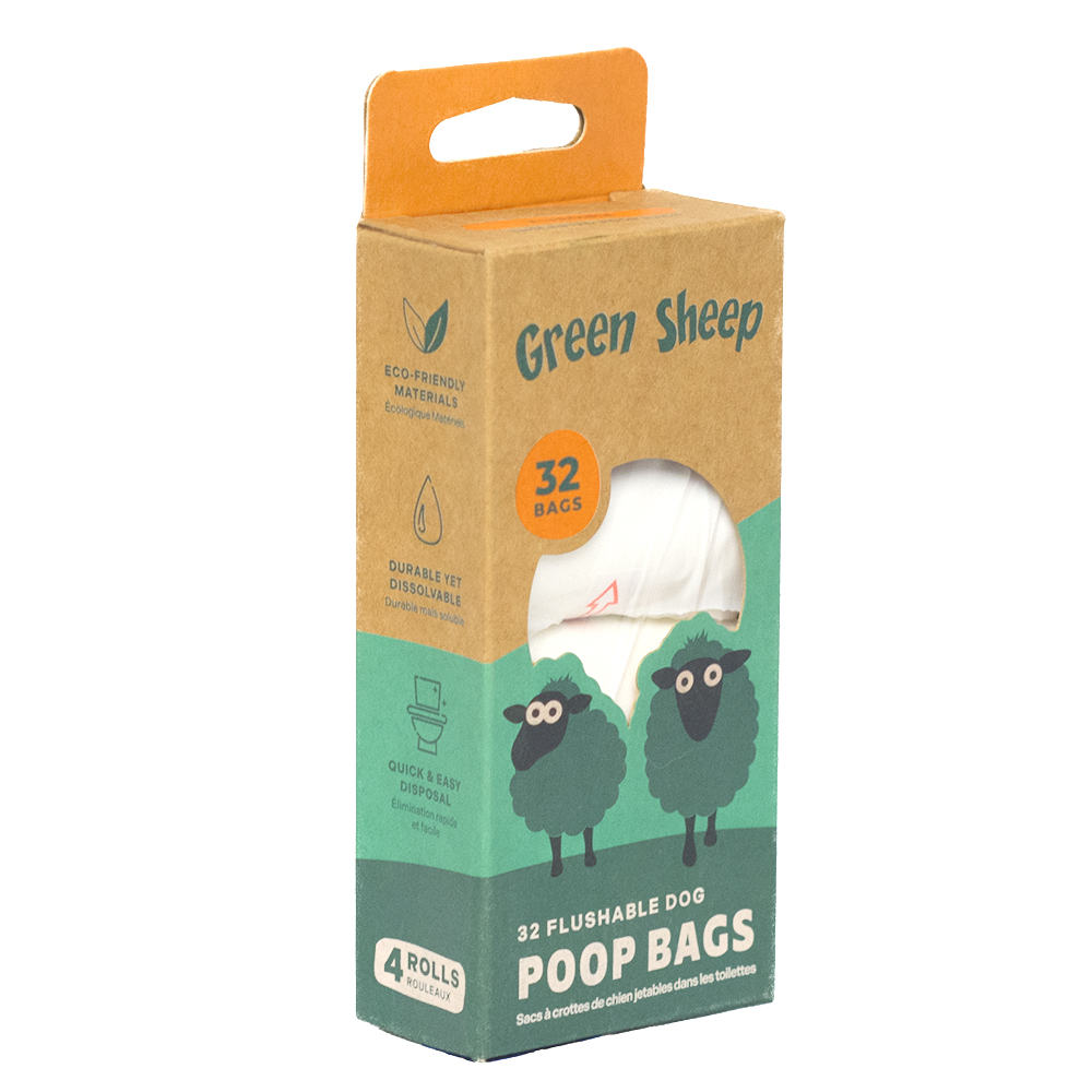 Flushable Poop Bags - 32pk (White)