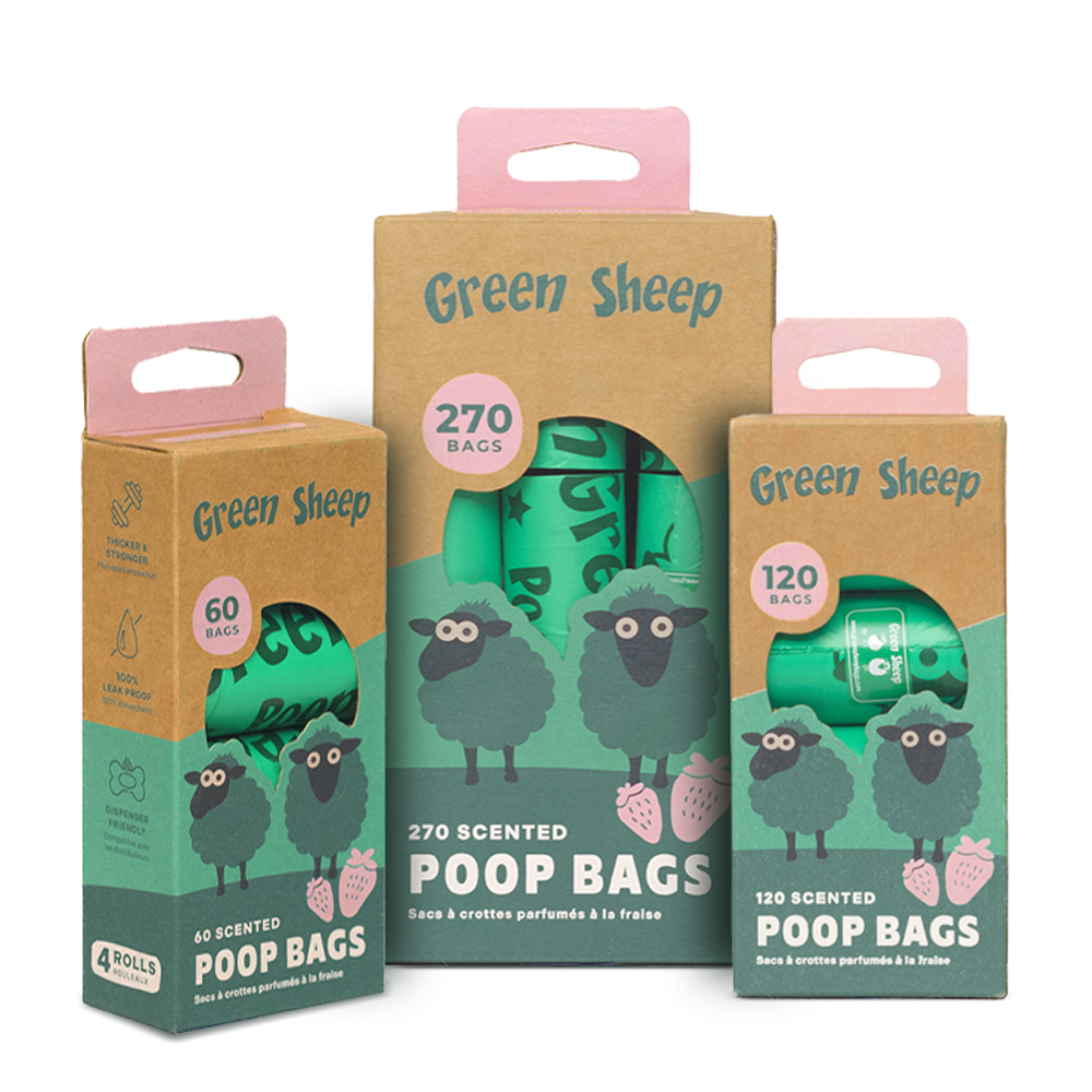 Poop Bag Rolls - 270pk (Strawberry Scented)
