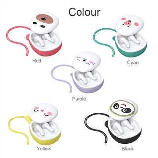 Cartoon shape designed DIY the patterns TWS earphones