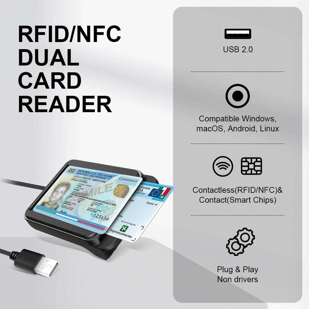 Contactless RFID NFC Card Reader ZW-12026-12 – smart card reader