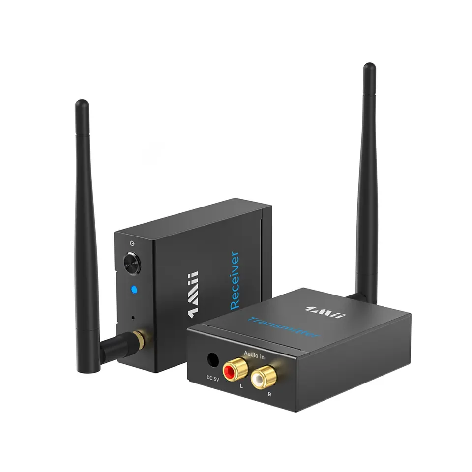 2.4GHz BT Audio Transmitter&Receiver 328ft Long Distance Audio Adapter ...