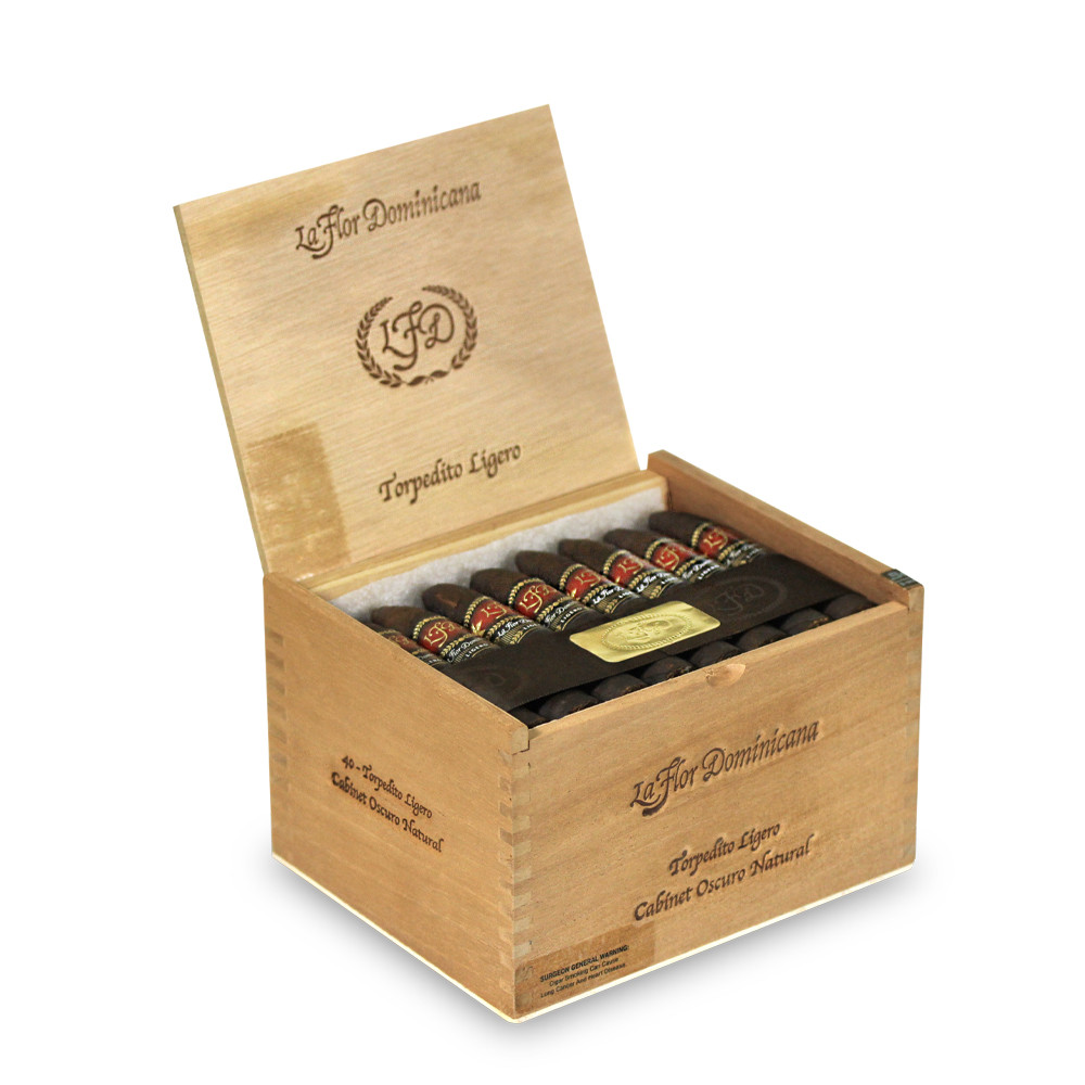LA FLOR DOMINICANA Cigar | LEGREO TORPEDITO CABINET OSCURO NATURAL LFD ...