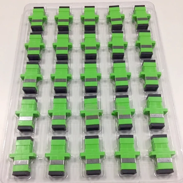 Adaptador SC APC Conector de fibra óptica Pasamuros