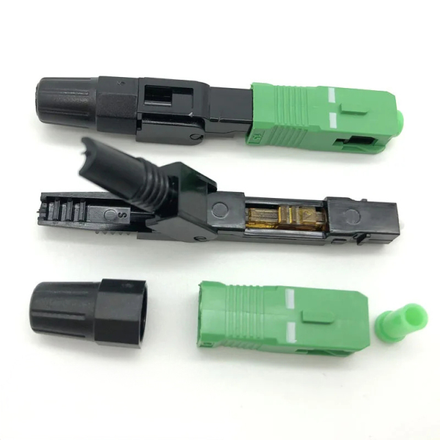 Optical Fiber SC APC Fast Connector Quick Connect Cold Connection Field Assembly Single Mode