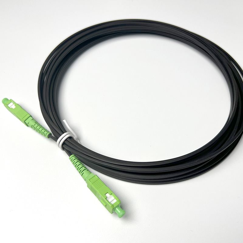 G657A SC APC - SC APC Optical Fiber Drop Cable Flat Entry Cable Single ...