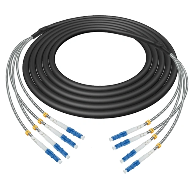 CPRI Water proof Fiber Cable Patch Cord RRU BBU 4 Cores G657A1 LSZH