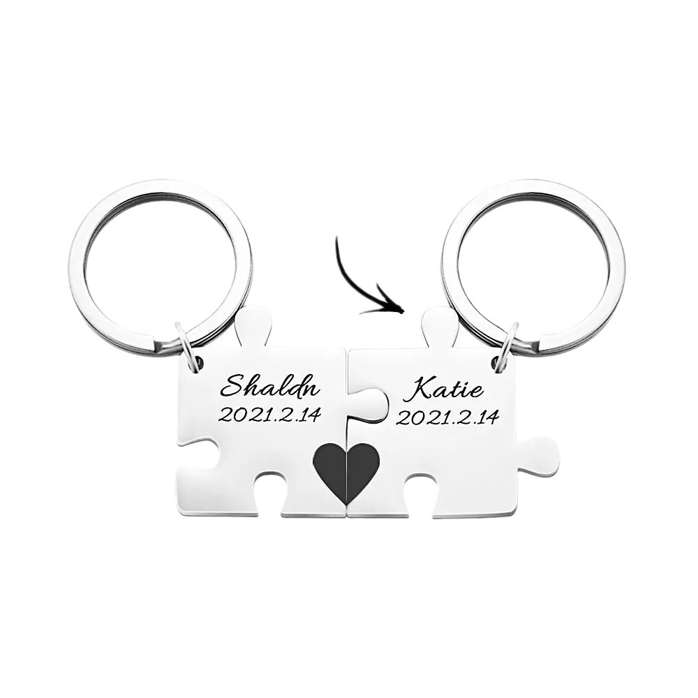 Custom Puzzle Piece Keychain