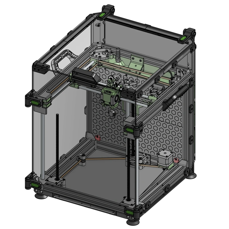 Funssor Ender 3 NG V1.2 Convertion Corexy 3d Printer Upgrade Enclosure PC Kit with screw pack ...