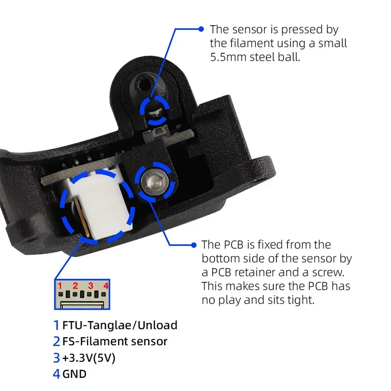 LDO Orbiter V2 Extruder Smart Filament Sensor V4.2 Kits Detect Stuck ...