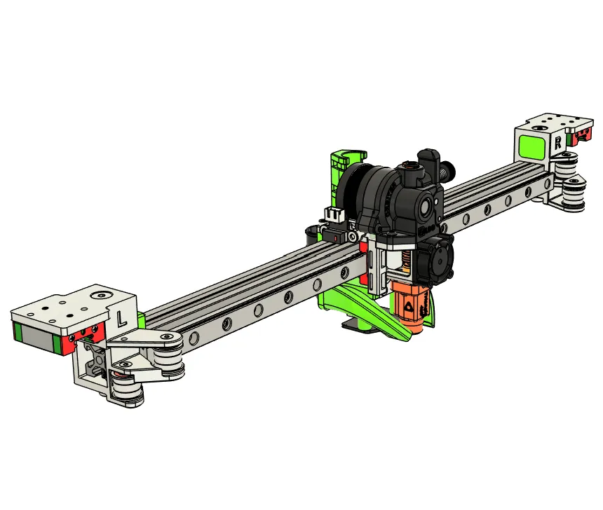 Funssor Ratrig V-core Full Frontal Gantry Mod Design By MFBS metal CNC ultra left /right xy joiner