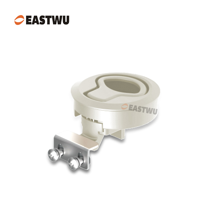 Push to Close Latch White Plastic Φ50mm