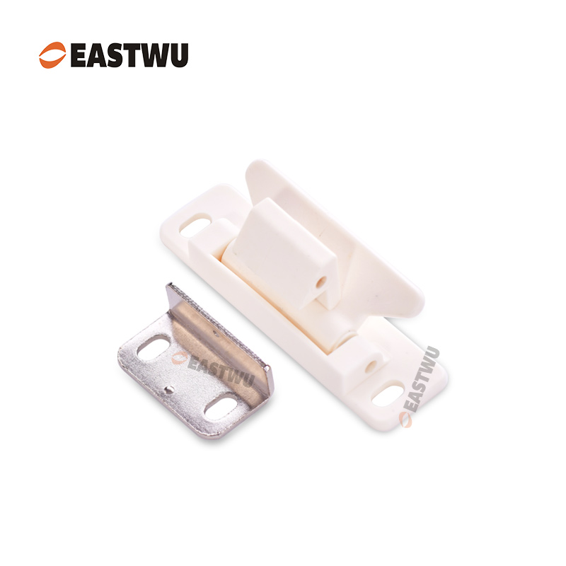 Hidden Latch White Nylon C.C.56mm Board Thickness10~25mm