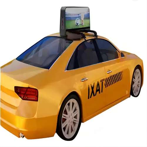 4G Wifi GPS Outdoor P4 Full Color Double Sided Taxi Roof Mobile ...