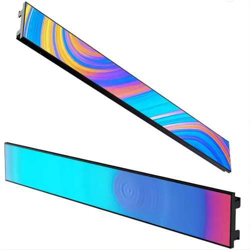 Ultra Wide Panel Shelf Edge Bar Screen Panel Digital Displays Stretched ...