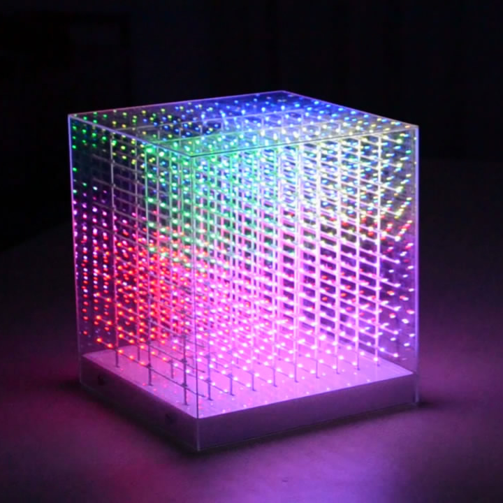 T10 Desktop 3D Volumetric LED Display | Mini 3D LED Cube Light