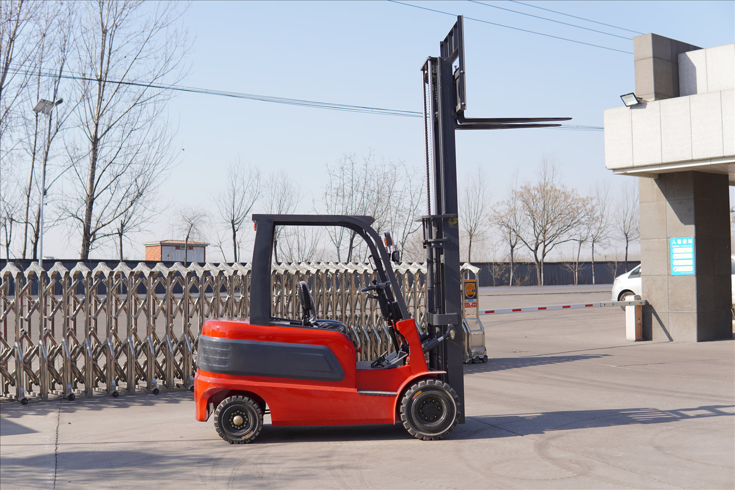 Full Electric Pallet Stacker Walking Type Electric Stacking Truck