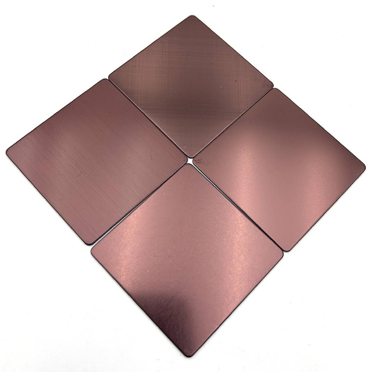 201 rose gold Stainless Steel plate Custom Decorative Steel Plate size