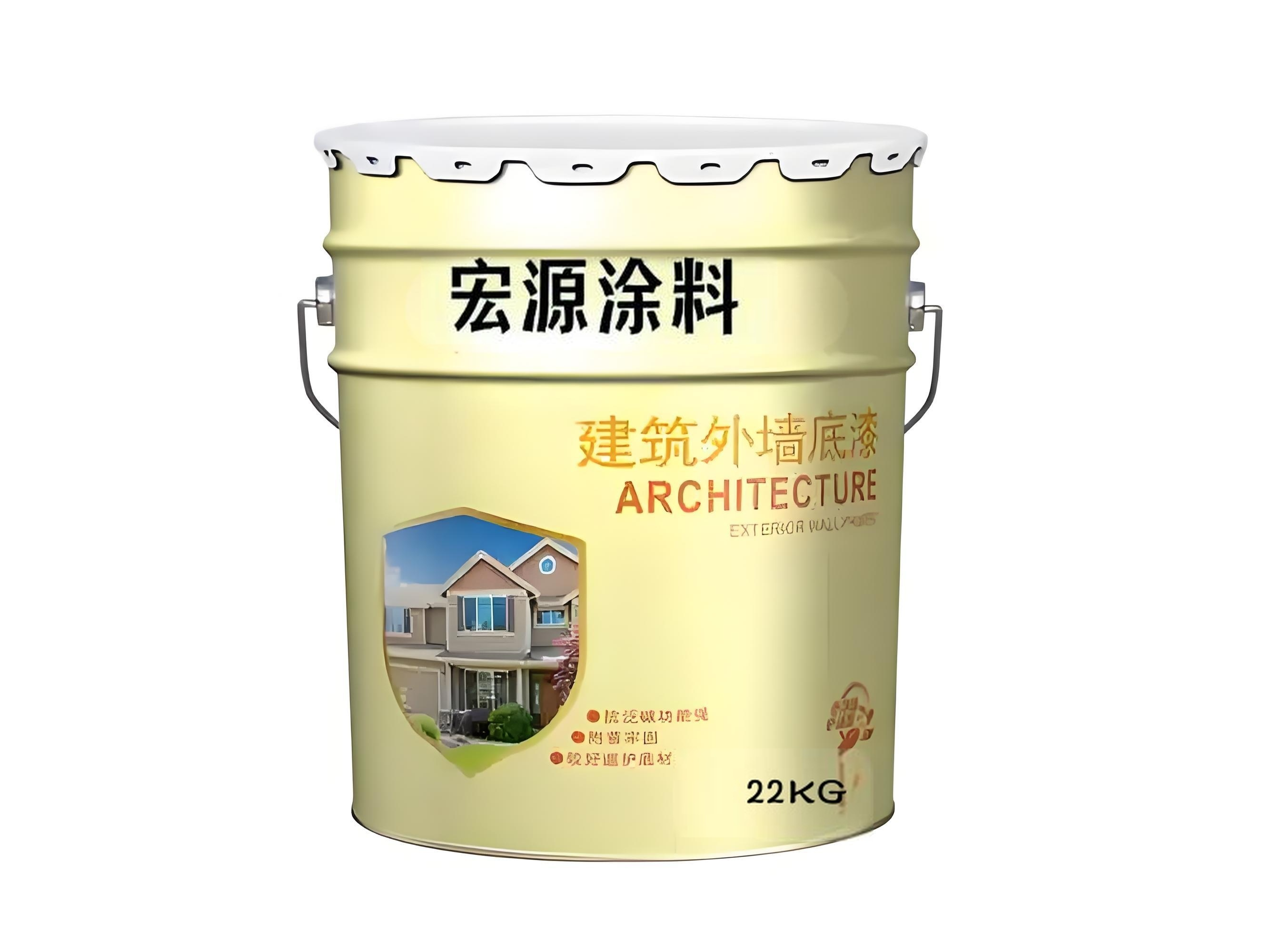 Exterior wall solid color primer