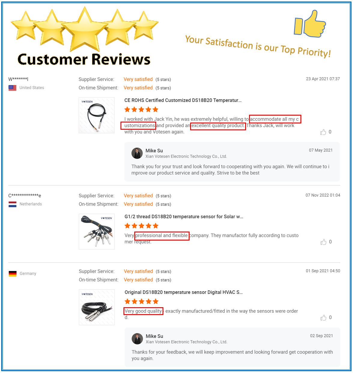 Dallas Stainless Steel Temperature Sensor DS18B20 - Waterproof Shielded ...