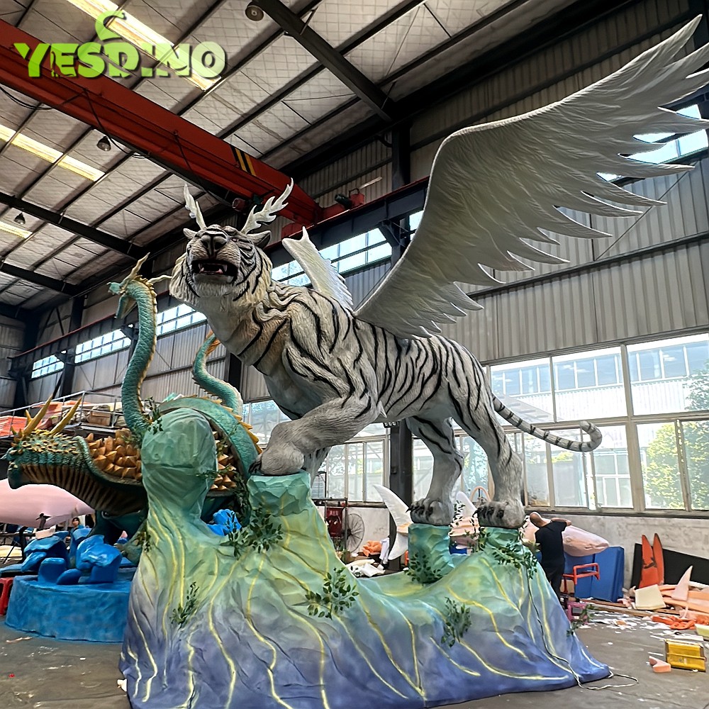 Lifelike Animatronic Flying Tiger Model for Sale