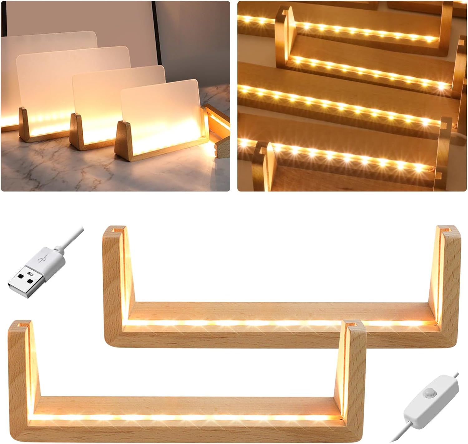 YWNYT Photo Frame Light Base, LED Lights Display Base, LED Picture ...