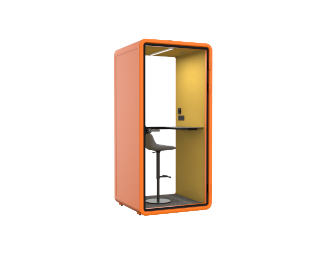 Efficient S Size Soundproof Booth for Quiet Work