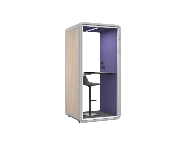 Efficient S Size Soundproof Booth for Quiet Work